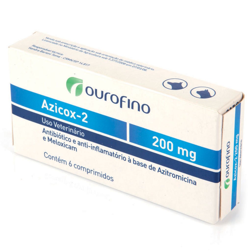 Azicox-2 Cartela 200mg c/6 Comprimento