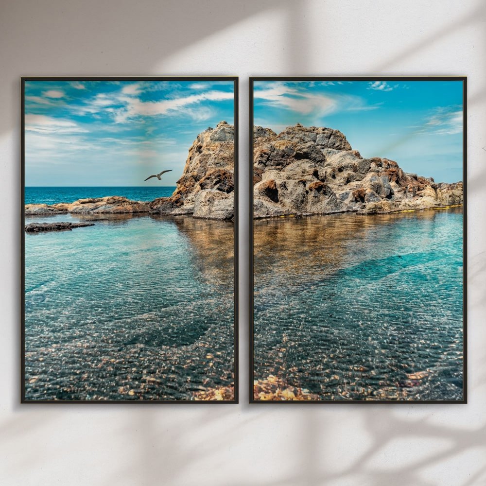 Quadro Decorativo Rochas Kit 2 Quadros - ArtBeni Quadros