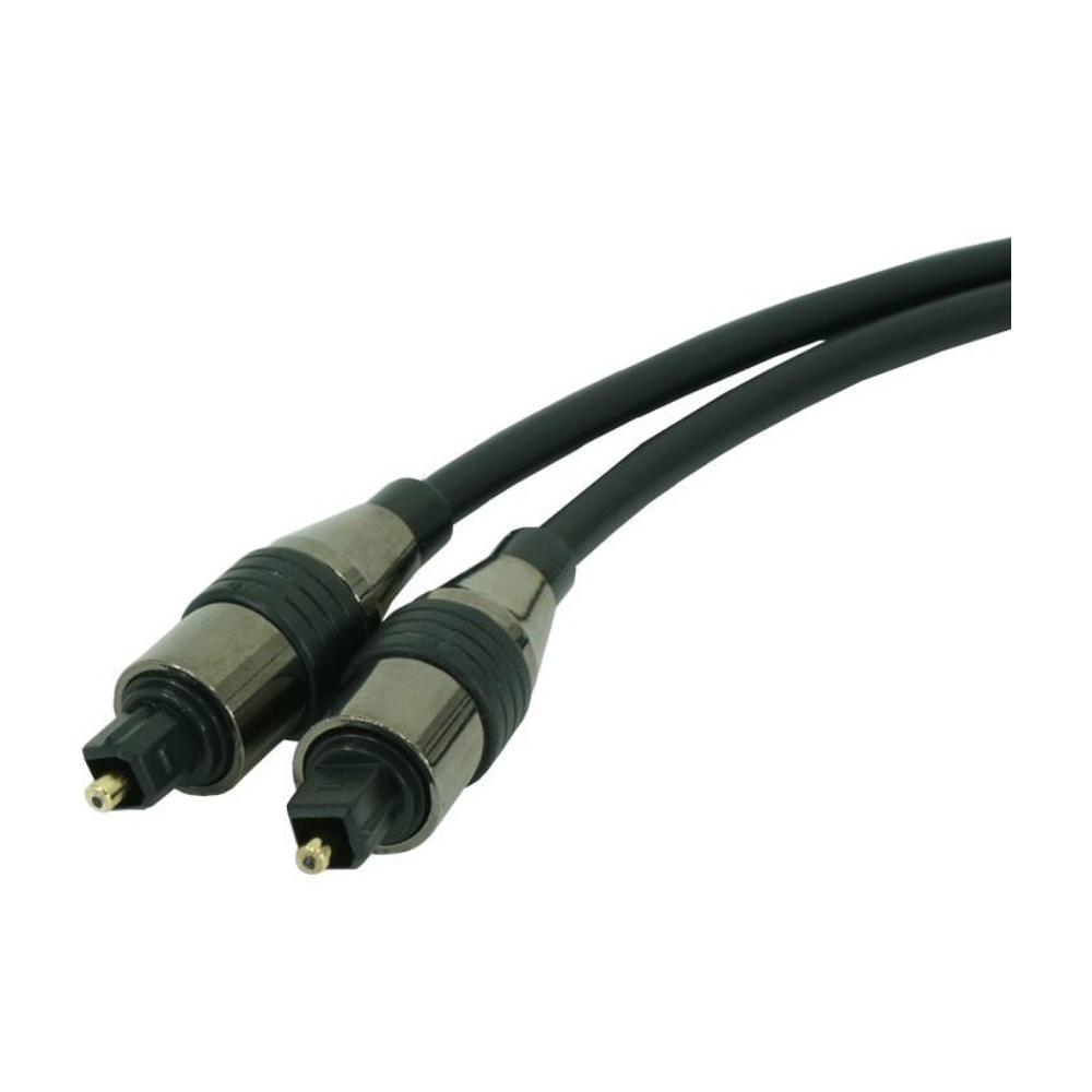 Cabo Optico de Áudio Digital Toslink Macho-Macho - 2 Metros