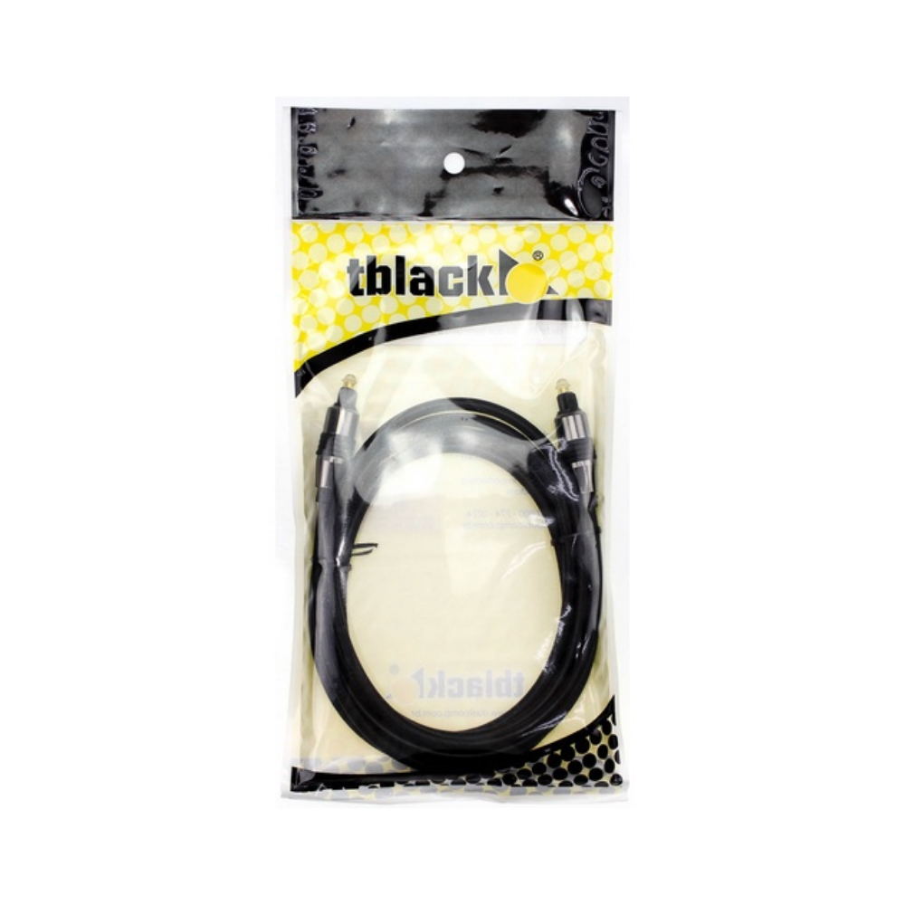 Cabo Optico de Áudio Digital Toslink Macho-Macho - 2 Metros