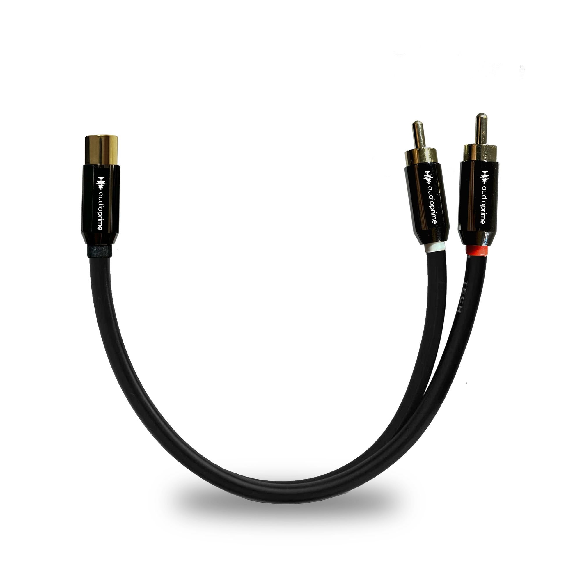 Kit Cabo Subwoofer RCA Com Cabo Y Adaptador Audio Prime - - Audio Prime