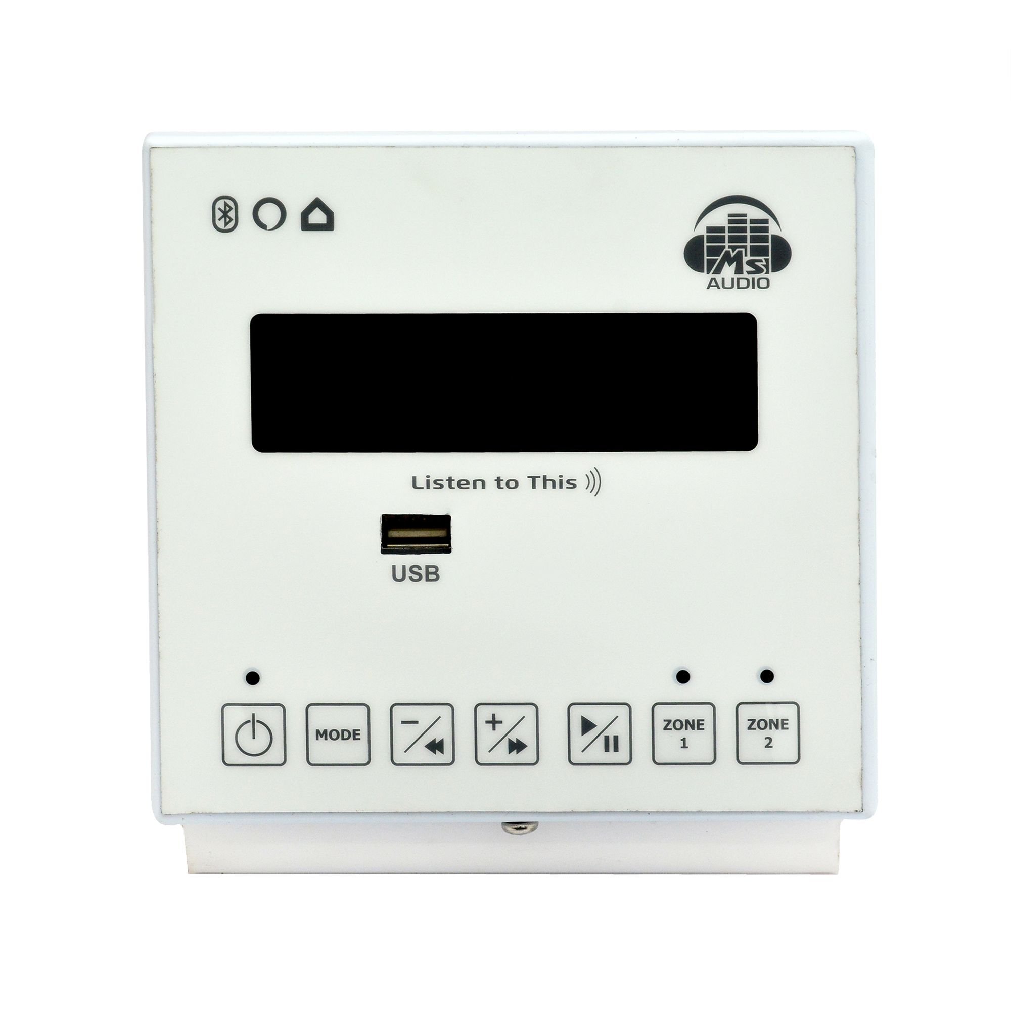 Kit Amplificador MS Audio KeyPad + 4 Caixas Frahm 6cx 50w - Branco ...