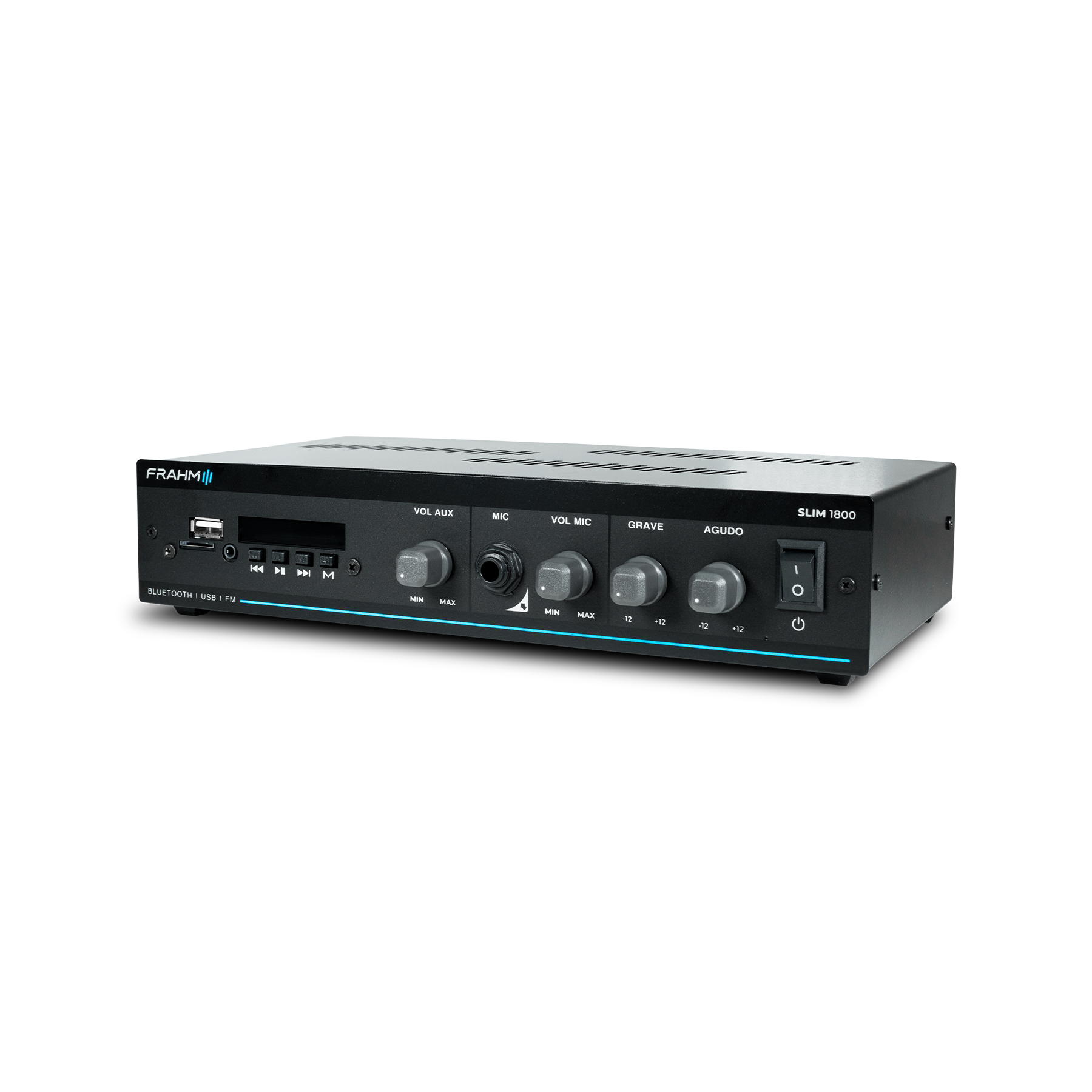 Amplificador Frahm Slim 1800 G5 Bluetooth 60w Preto