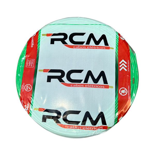 Cabo flexível 1MM 750V 70C PVC -5C+60C 100 Metros - Verde