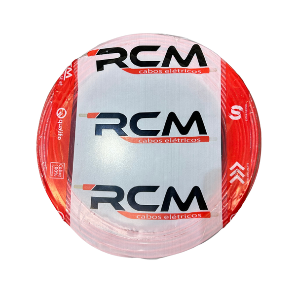 Cabo flexível 4MM 750V 70C PVC -5C+60C 100 metros - Vermelho