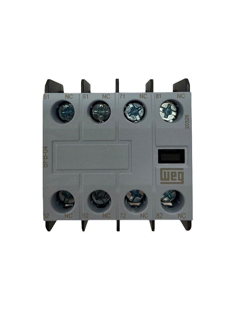 Bloco De Contato Auxiliar Frontal Bfb-04 4nf Weg