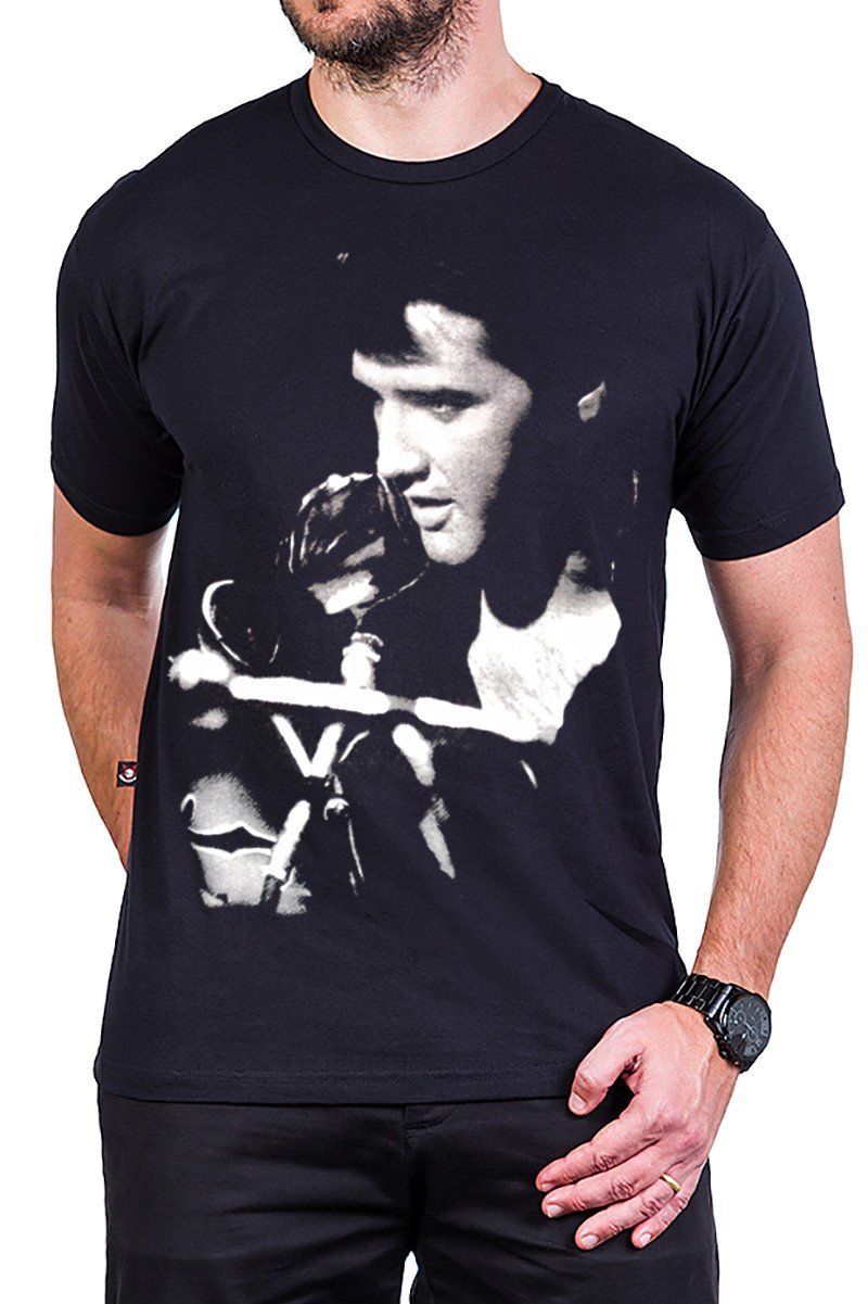 Camiseta Elvis Presley Cantando 100% Algodão - UNISSEX