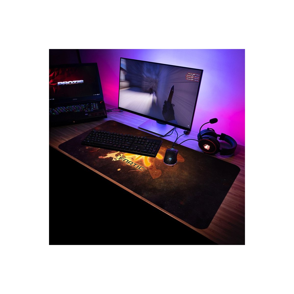 Mouse Pad Gamer Fnatic Amarelo