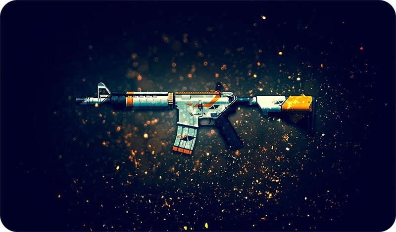 Mouse Pad Gamer Counter Strike Global Offensive M4 Asiimov
