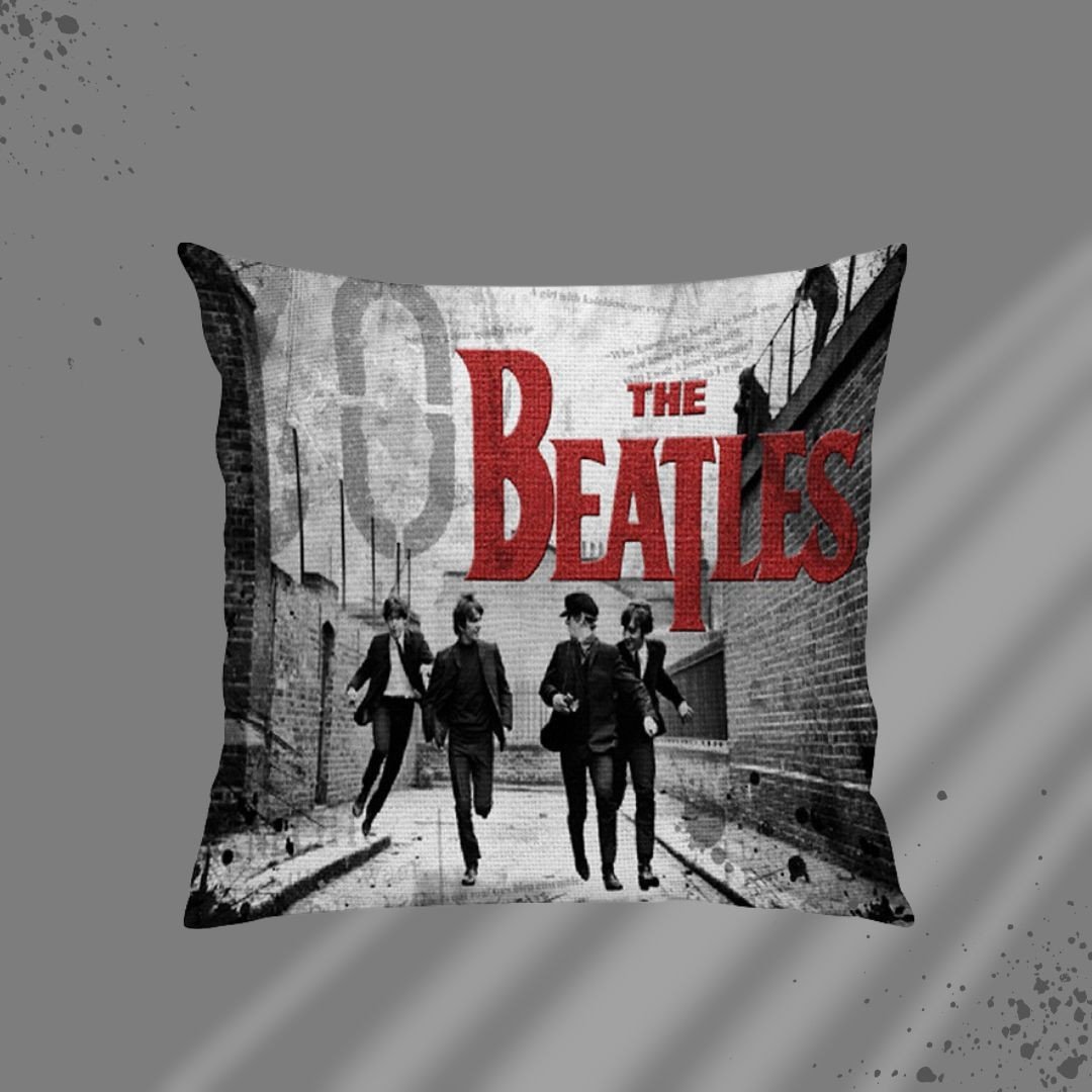 Kit 3 Capas Para Almofadas The Beatles Único