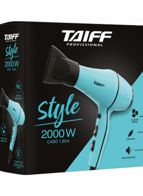 Secador Taiff Style 2000w 127v Azul