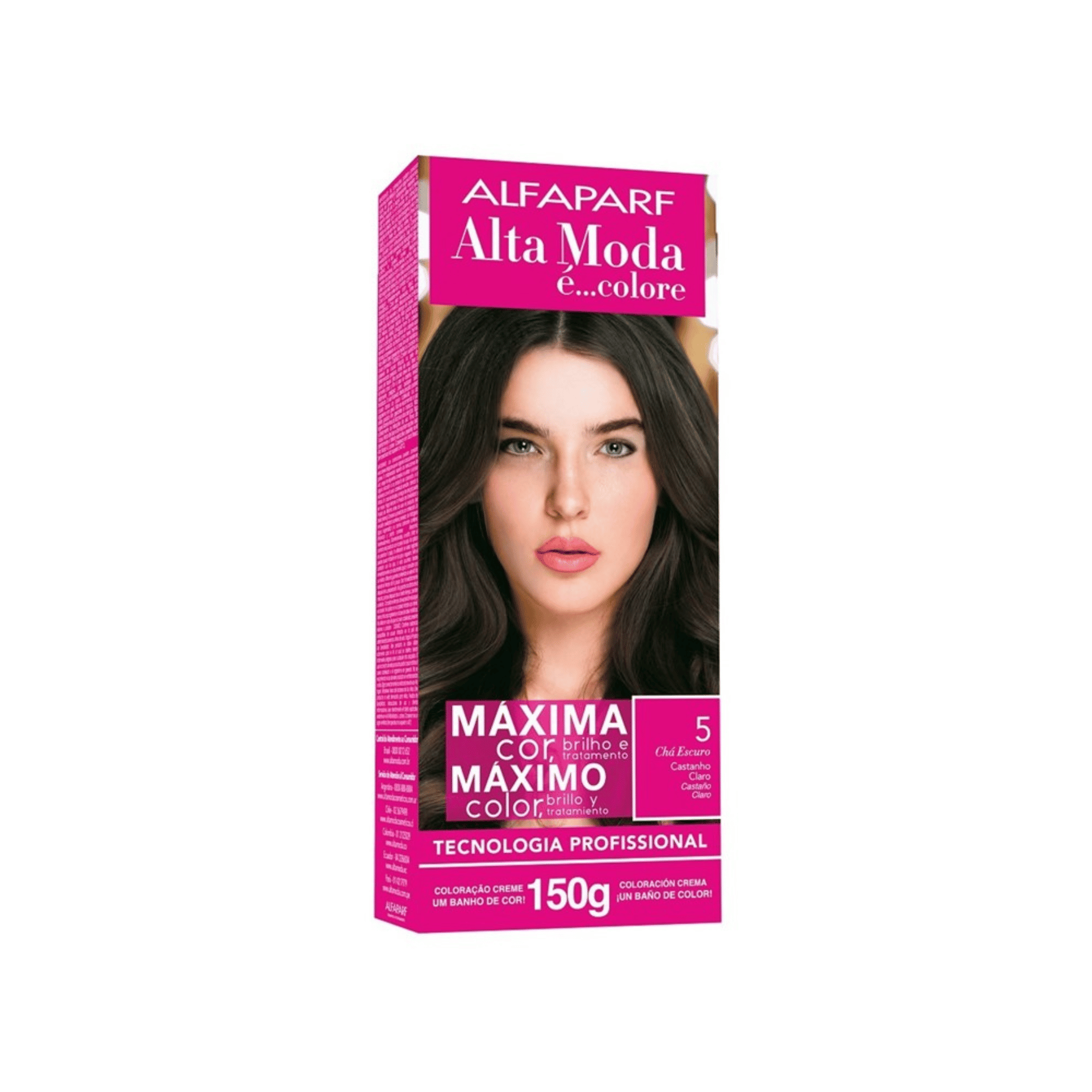 Kit De Tintura Alta Moda 5.0 Castanho Claro