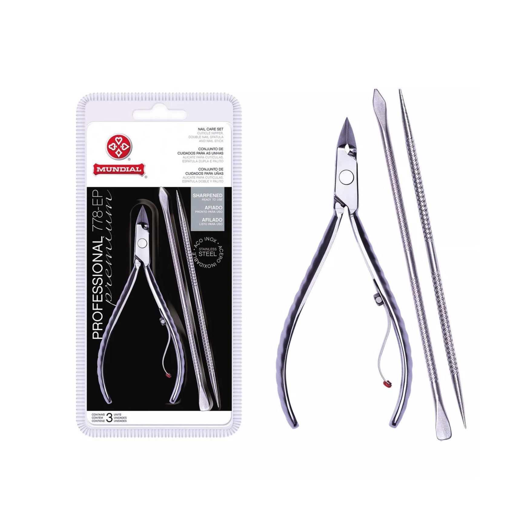 Alicate De Cutícula Mundial Inox 778-Ep