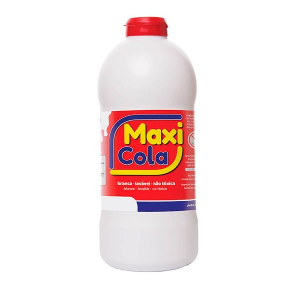 Cola Escolar Branca Maxi 1kg - BCL Distribuidora