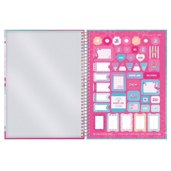 Cad uni 1x1 80fls Foroni Barbie Teen c/4 33.6940-3 - BCL Distribuidora