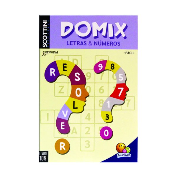 Livrinho Domix letras e números fácil ref 1159577 - BCL
