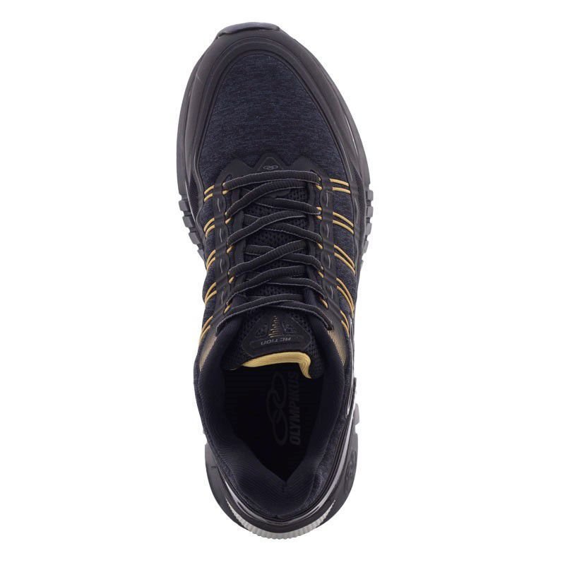 Tênis Masculino Action 596 c nota fiscal Olympikus Preto/Dourado