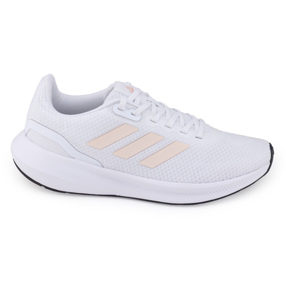 Tênis Feminin Adidas RUNFALCON 3.0 W ID2272 Running Academia Branco/Pêssego