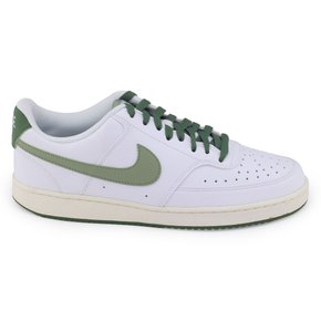 Tênis Masculino Nike Court Vision Low casual FJ5480 100 Branco/Verde