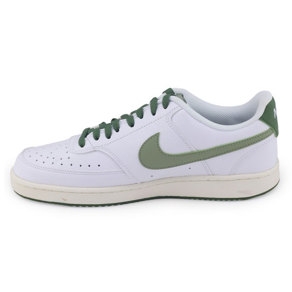 Tênis Masculino Nike Court Vision Low casual FJ5480 100 Branco/Verde