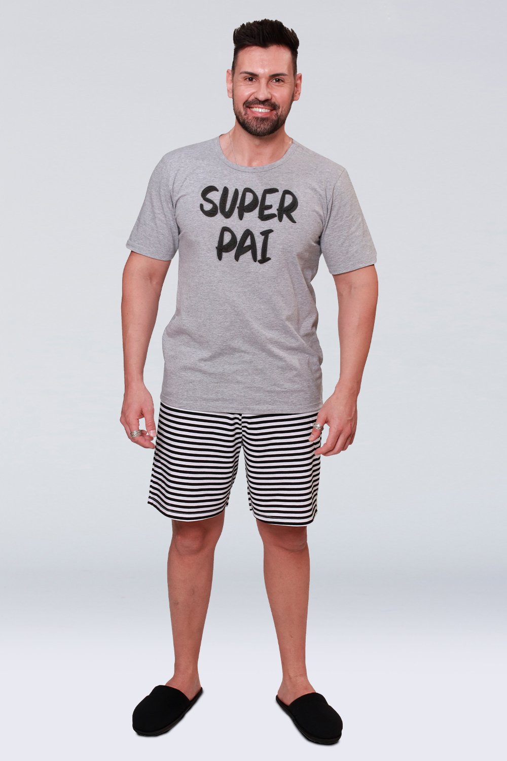 Pijama Masculino Adulto Super Pai - Bela Notte