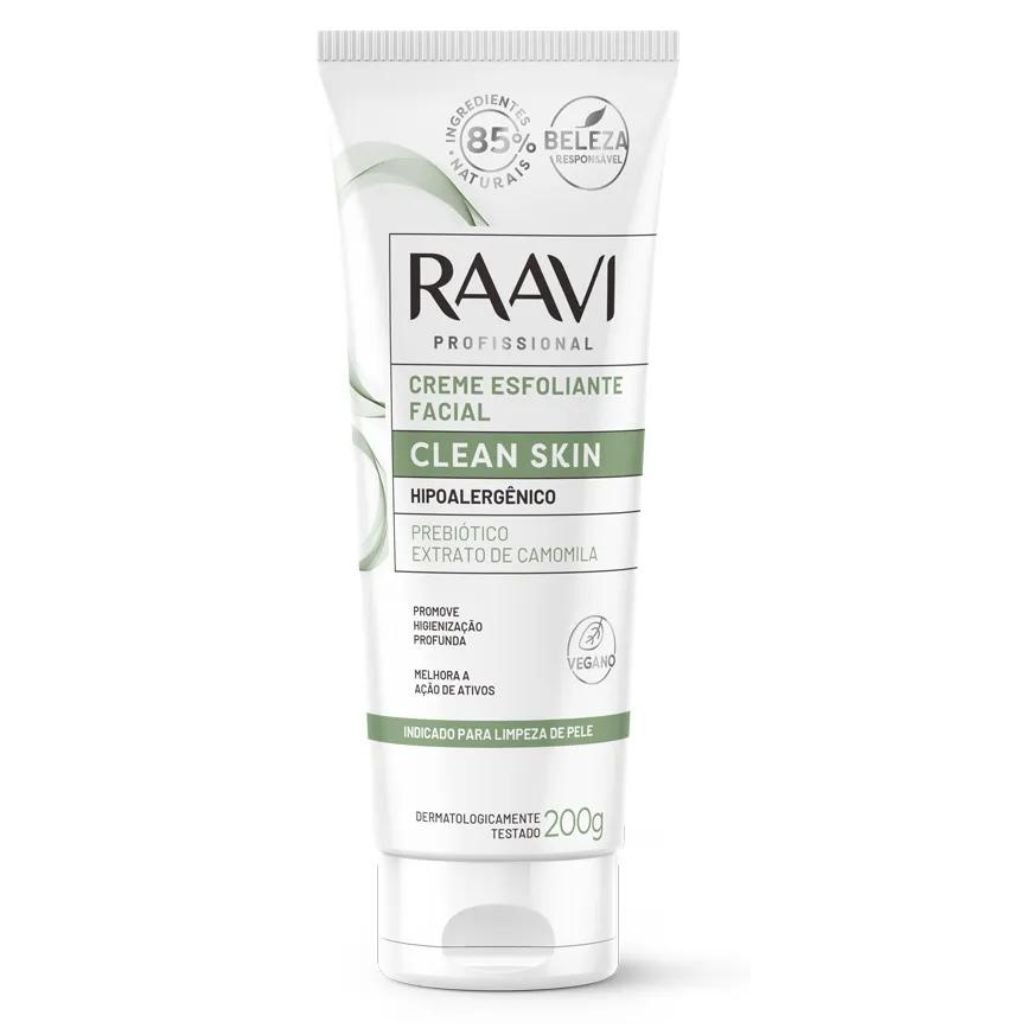 Creme Esfoliante Facial Clean Skin 200g Raavi