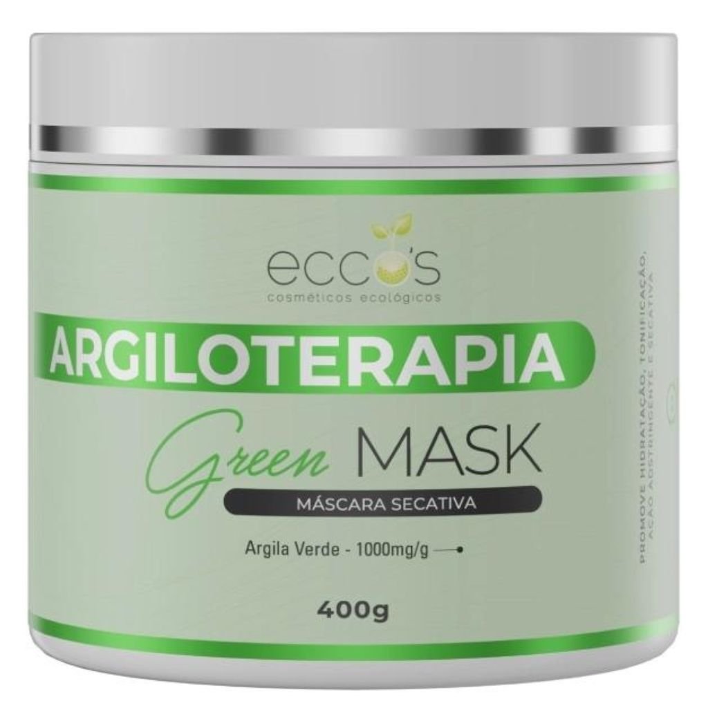 Máscara Facial Argila Verde Green Mask 400g Eccos
