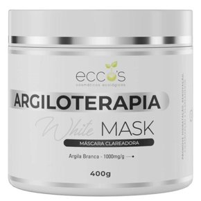Máscara Facial Argila Branca White Mask 400g Eccos