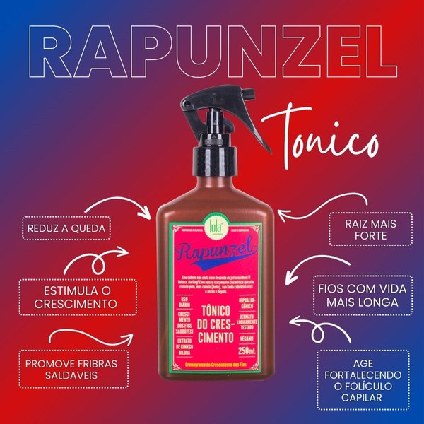 Tônico Capilar de Crescimento Rapunzel 250ml Lola Cosmetics Tônico Capilar de Crescimento Rapunzel 250ml Lola Cosmetics