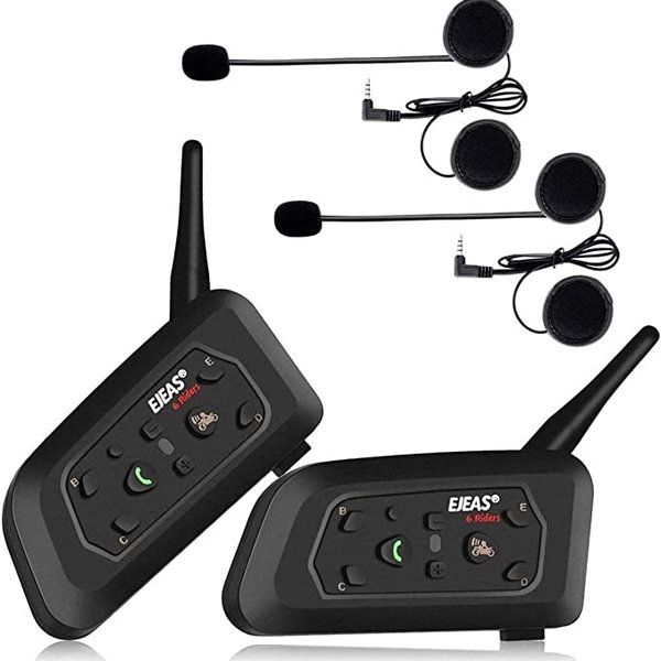 Intercomunicador V6 Pro Ejeas Preto