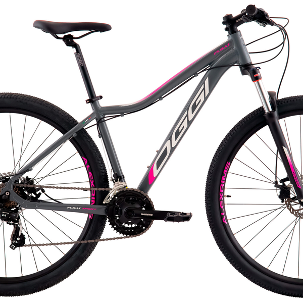 Bicicleta Oggi Float Sport 2024 Grafite | Cinza | Rosa