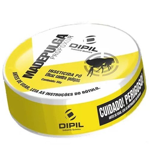 Madepulga Lata Inseticida Pó Contra Pulgas 50g