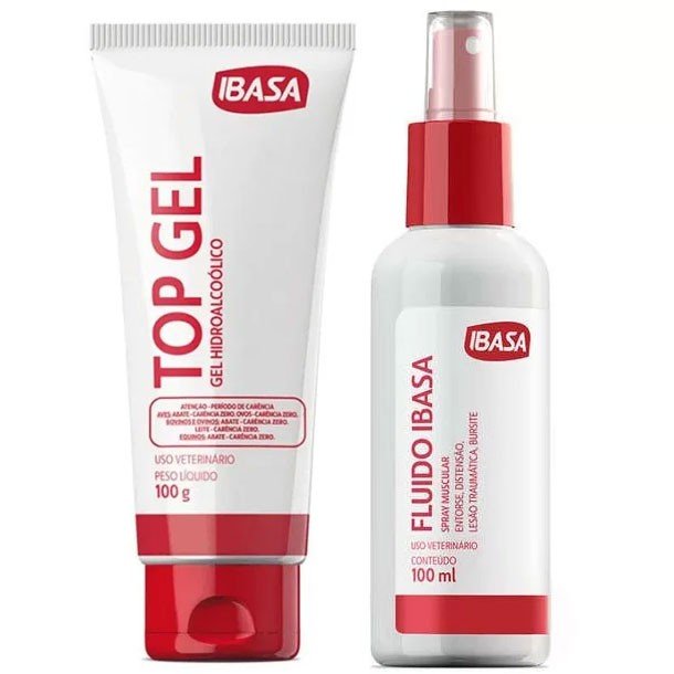 Kit Fluido Ibasa 100 ml + Top Gel Ibasa 100g