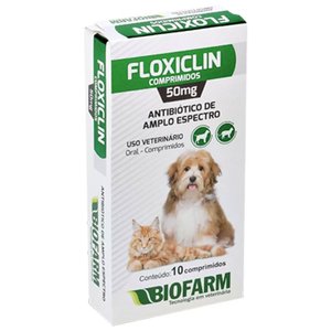 Floxiclin Antibiótico em Comprimidos Biofarm 50 mg