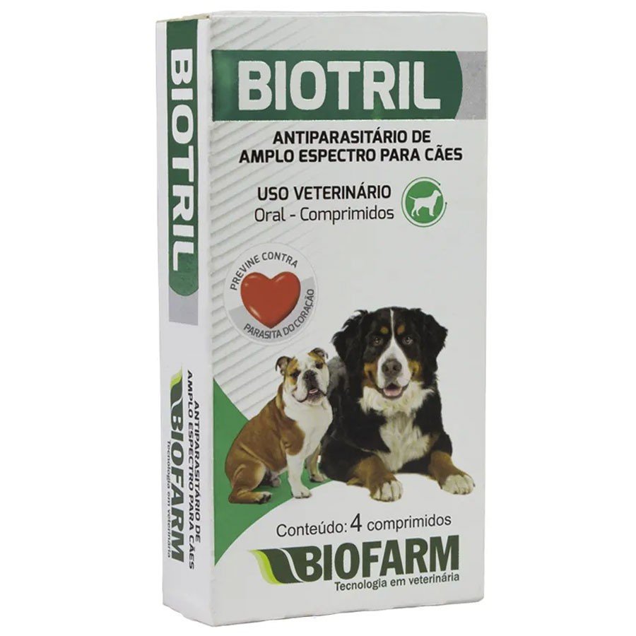 Vermífugo Oral Biotril Biofarm para Cães