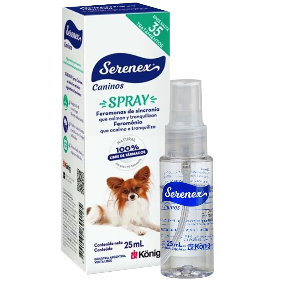 Serenex Spray Canino Calmante para Cães Konig 25 ml