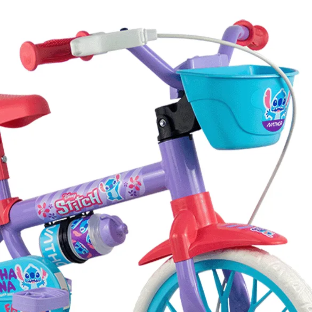 Bicicleta Infantil Aro 12 Com Rodinhas Stitch - Nathor - Bike Alto Vale