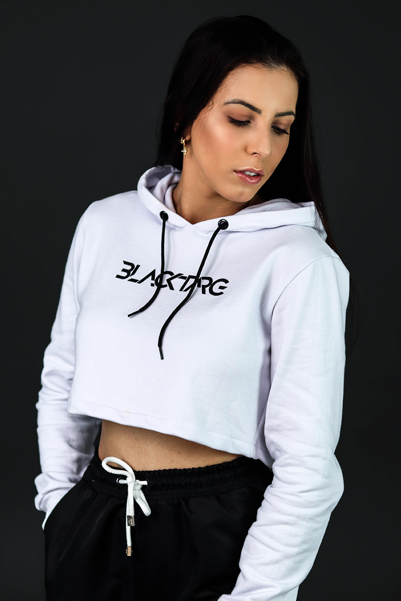 Moletom Cropped White Cloud