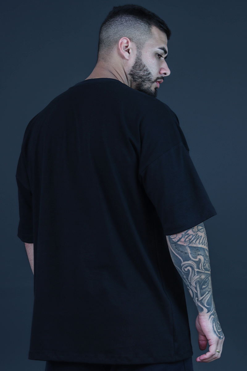Camiseta Oversized Black Targ Rapper's