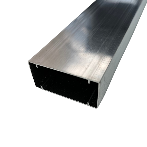 PC003 Perfil de Alumínio Tubo retangular com friso 76,2 x 38,10 x 1,25mm - 6 metros - Bogoni ...