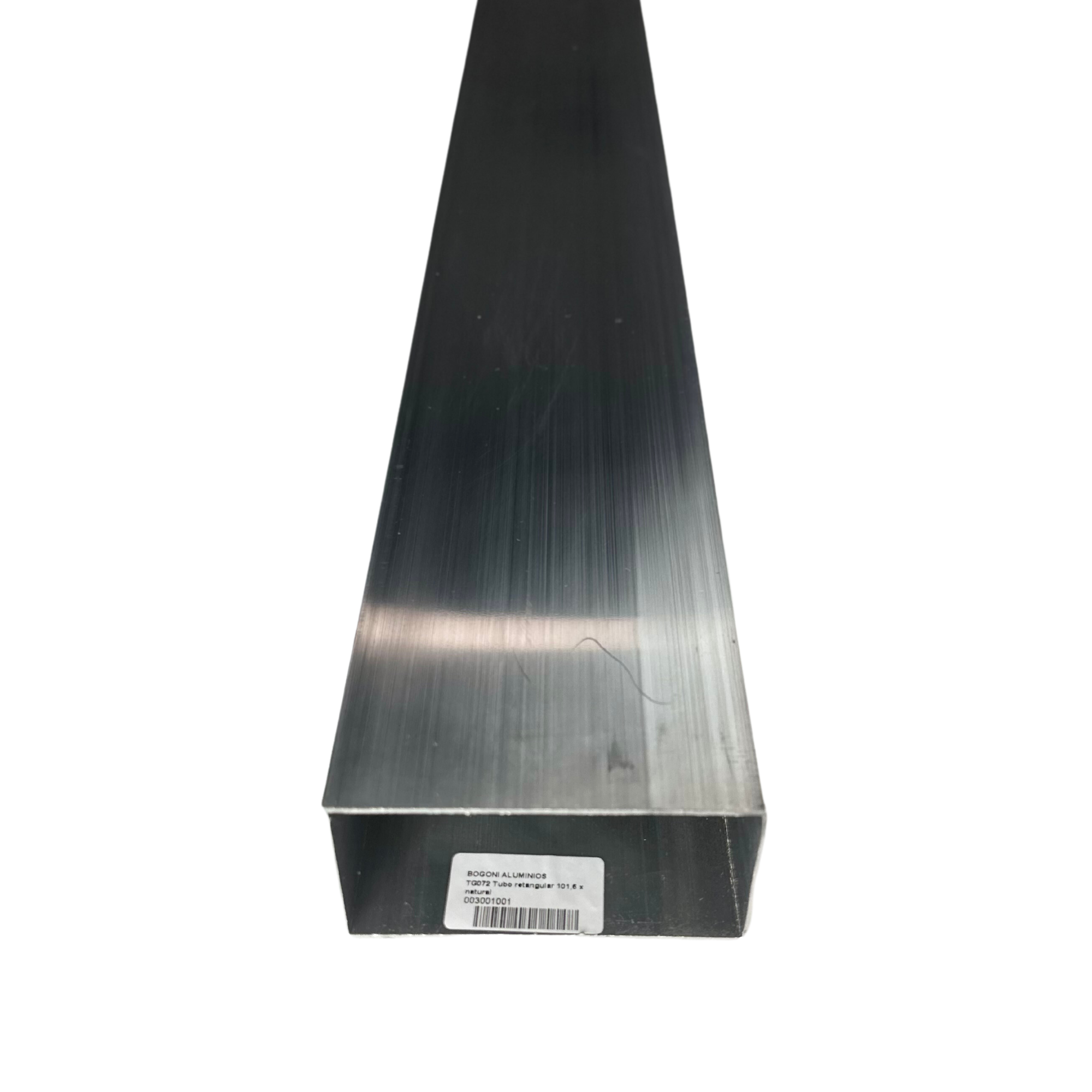TG072N Tubo retangular 101,6 x 50,8 x 1,2mm natural