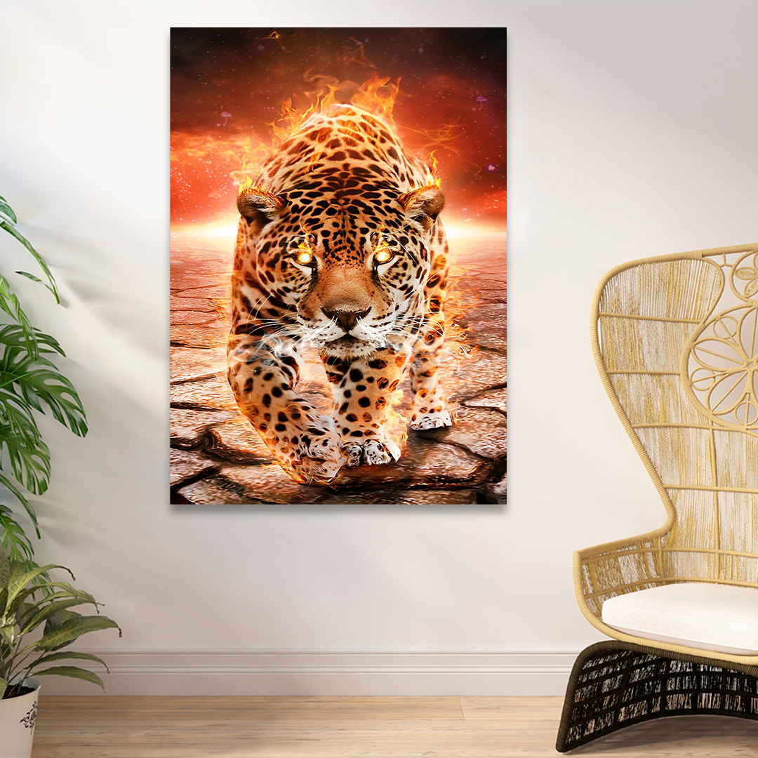 Quadro Fire Leopard -- BR ARTES