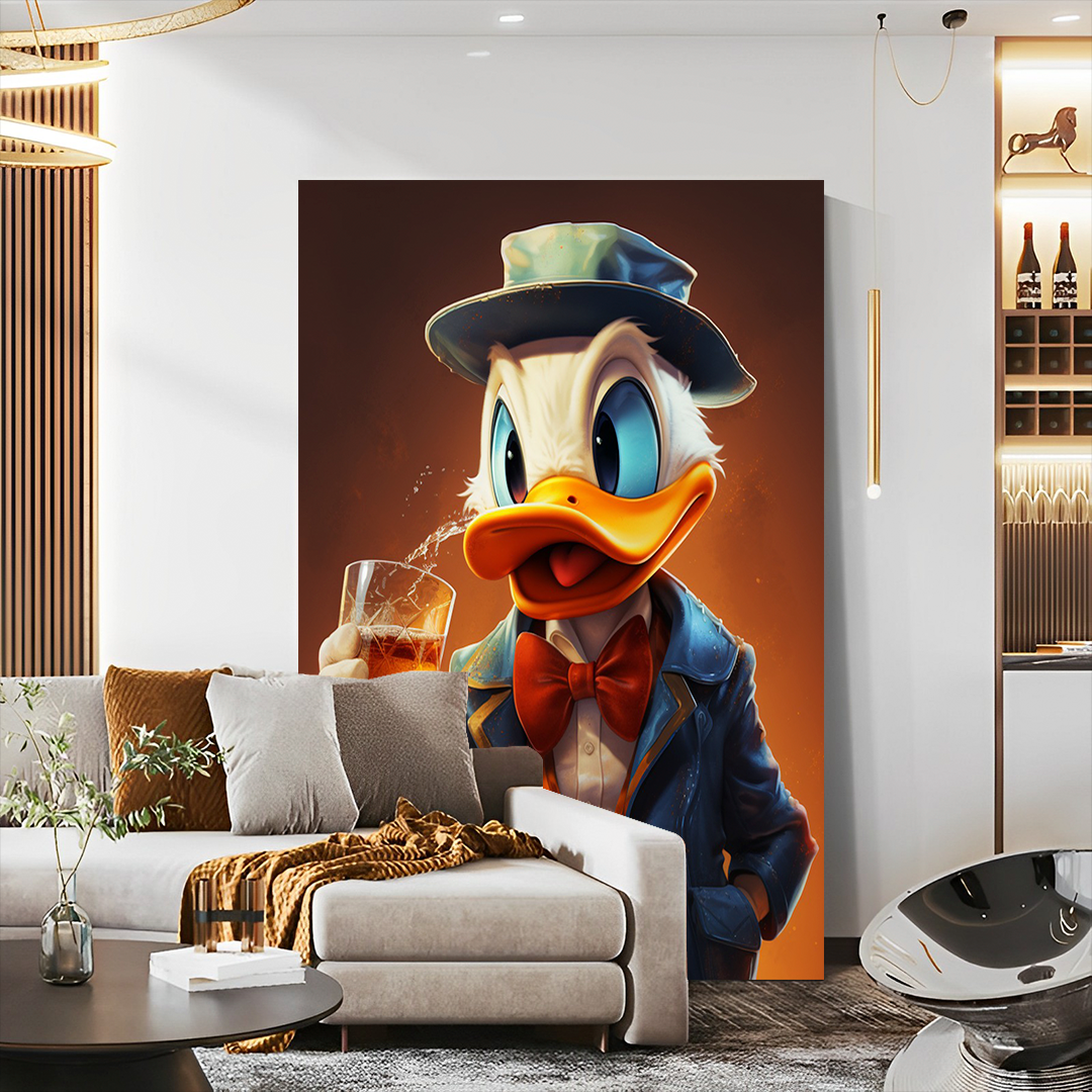 Quadro Decorativo Donald Drinking -- BR ARTES