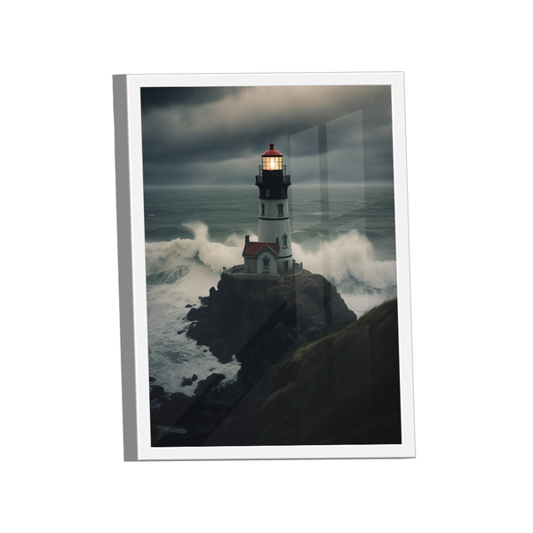 Quadro Decorativo Farol na Rocha