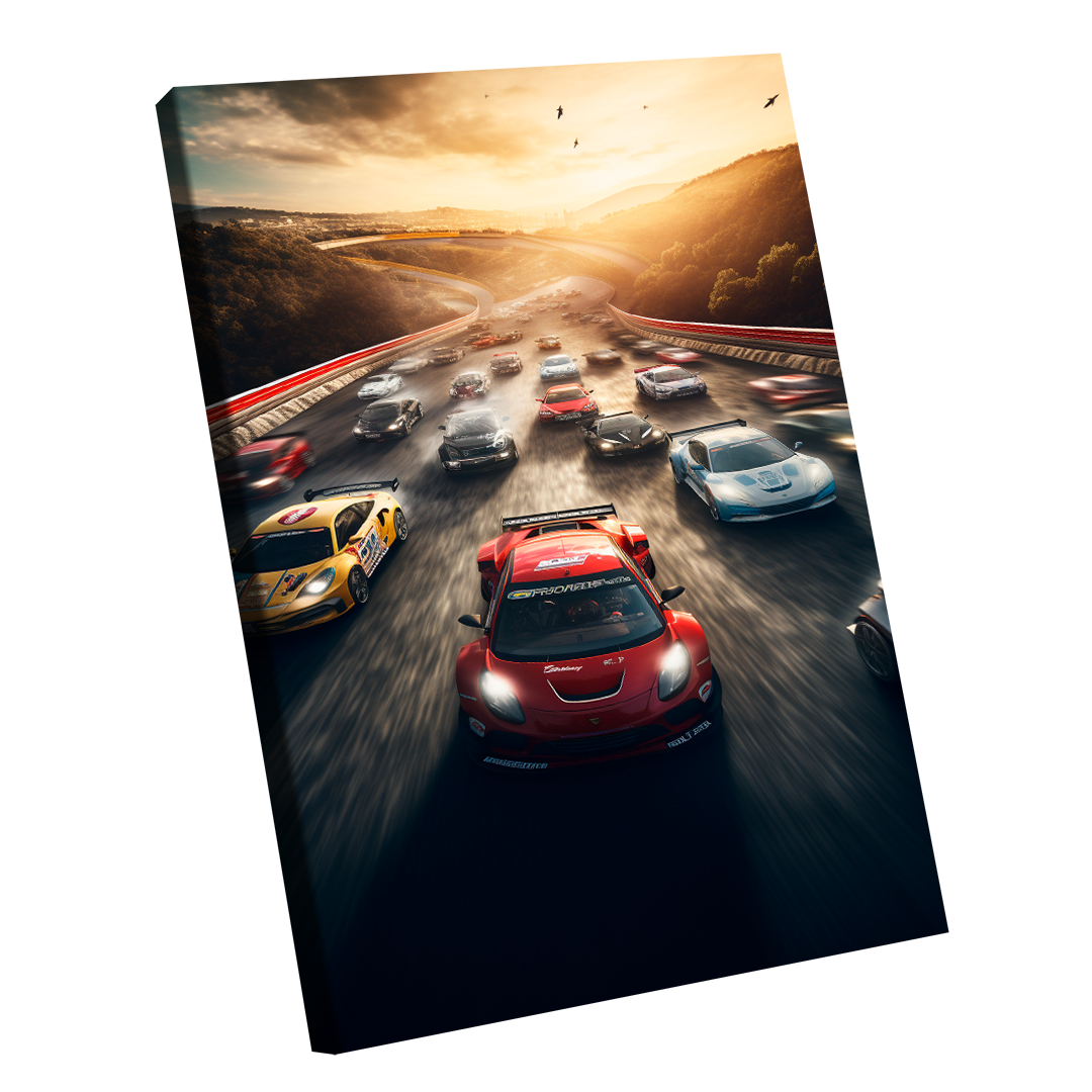 Quadro Decorativo Racing Cars