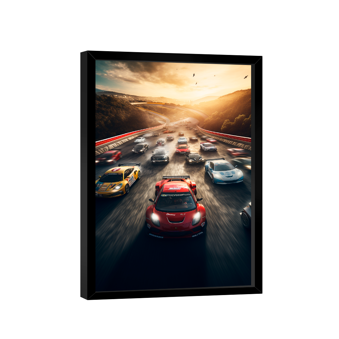 Quadro Decorativo Racing Cars