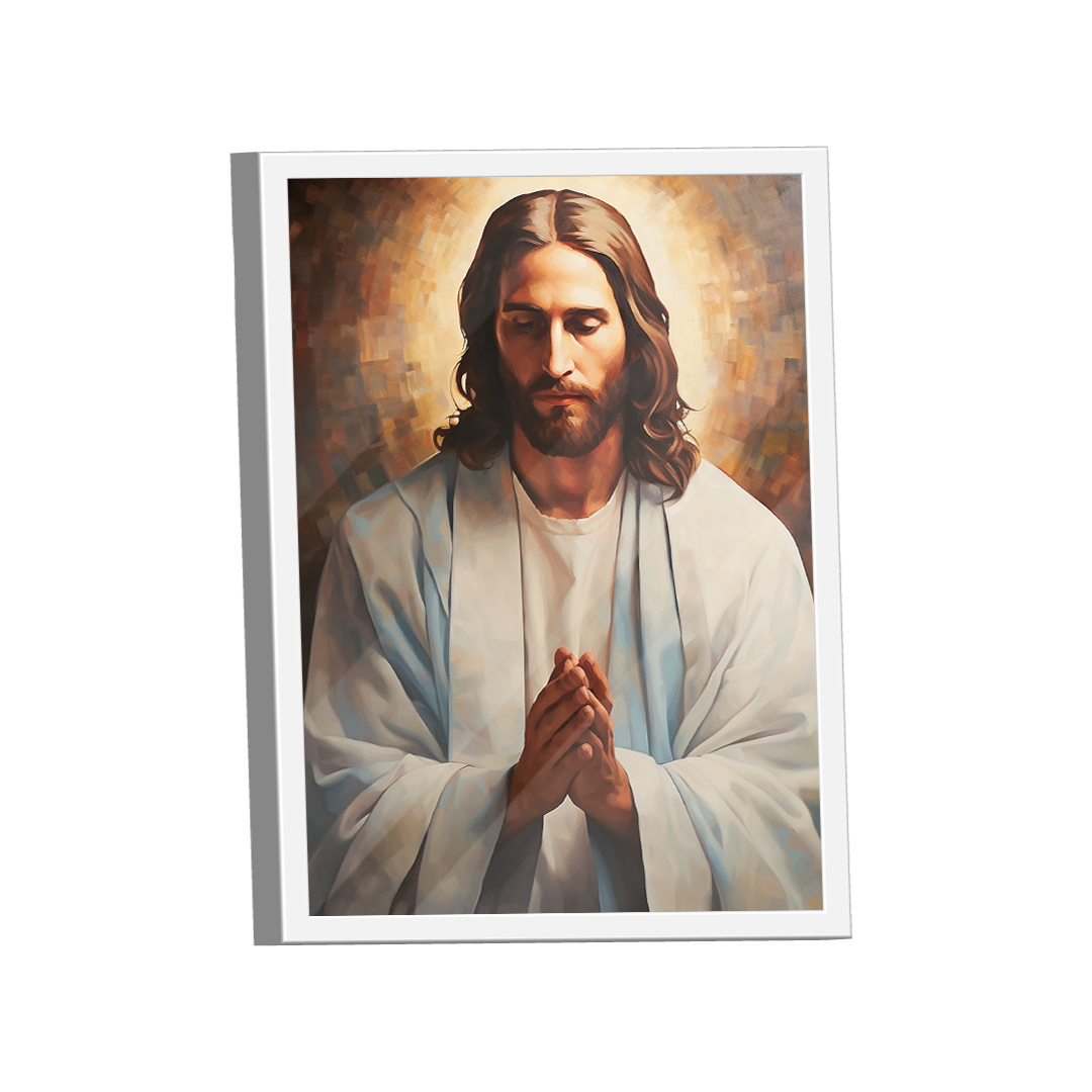 Quadro Decorativo Jesus Grid Art