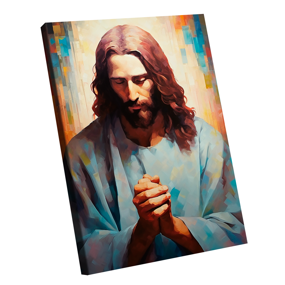 Quadro Decorativo Jesus Grid Art Variation