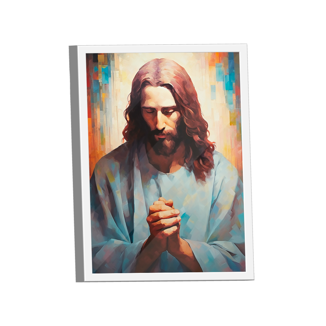 Quadro Decorativo Jesus Grid Art Variation