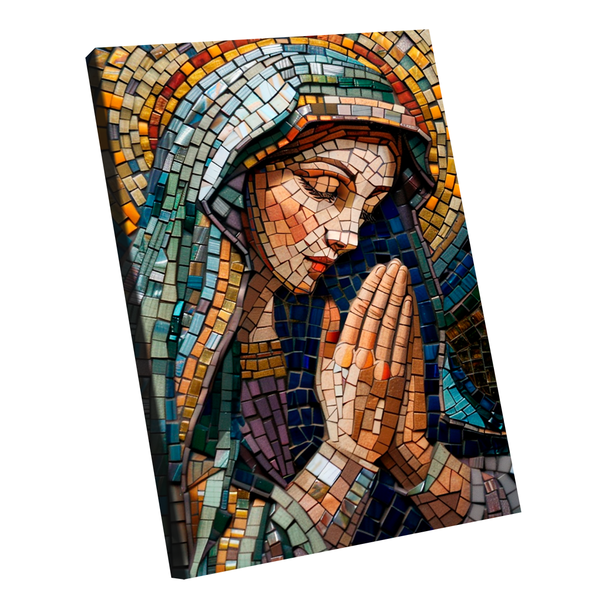 Quadro Decorativo Maria Vitral Orando